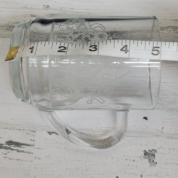 Camel | Dining | Joe Camel 991 Motorcycle Etched Glass Beer Stein ...